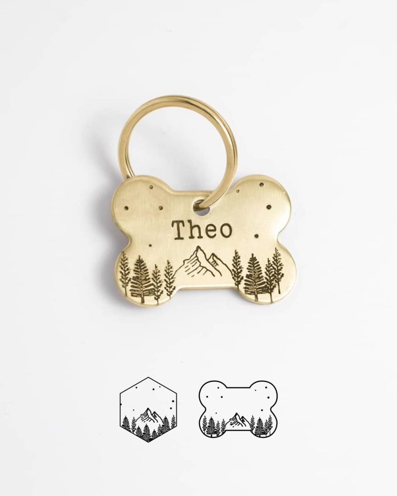Adventurer Pet ID Tag | Plaquita para perro o gato personalizada - maku