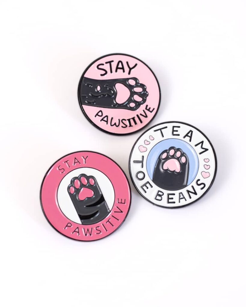 Pin Cat Paws / unidad - maku